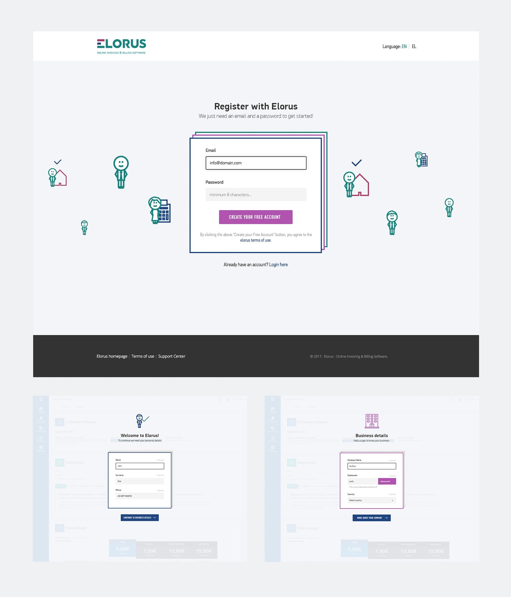 Case study - Elorus - Website redesign - UX design | Petros Dimitriadis